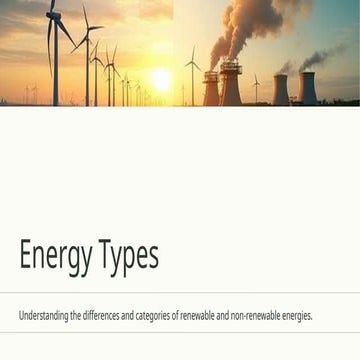 Energy Types including renewable energy Types | PPTX
