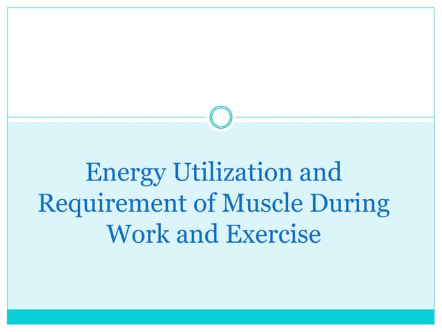 Transfer of energy in human body | PPTX