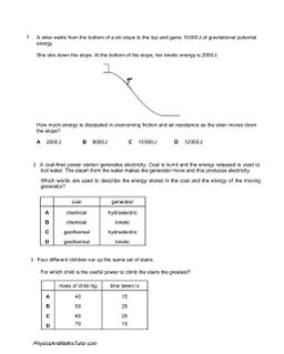Kinetic vs. potential energy worksheet | PDF