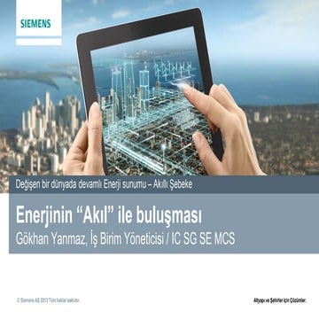 Enerji Akıl ile buluşuyor / Eylül 2013 - Energy meet Intelligence / Sep ...
