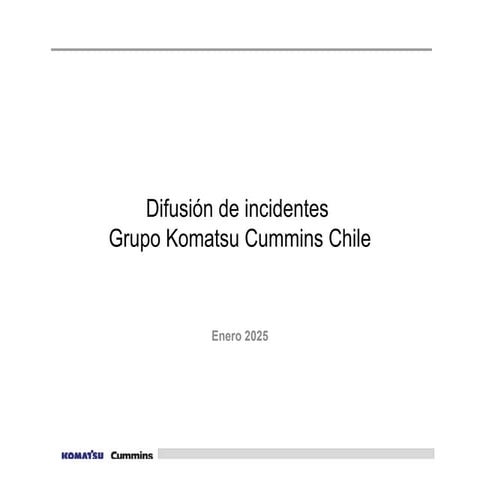 DIFUSION INCIDENTES KOMATSU DICIEMBRE 2024 | PPTX