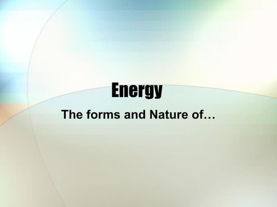 Types of energy ppt | PPT