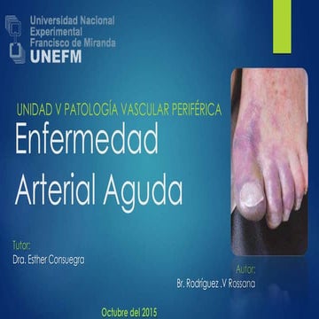 Trombosis Arterial Aguda.pdf presentación | PDF
