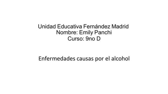 Enfermedades del alcohol | ODP | Heart and Cardiovascular Diseases ...