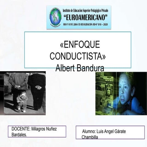 Enfoque conductista Albert Bandura1.pptx