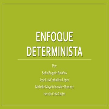 Enfoque determinista hernan | PDF