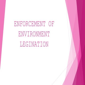 ENFORCEMENT OF ENVIRONMENT LEGINATION.pptx