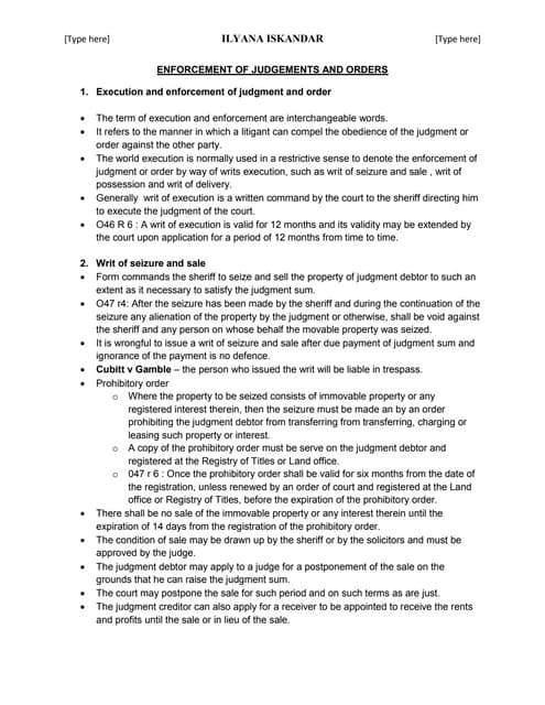 Execution under cpc order 21 | DOCX | Legal Services Industry | Industries