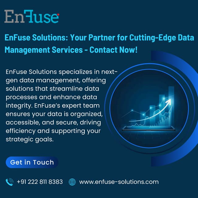 EnFuse Solutions: Your Partner for Cutting-Edge Data Management Services - Contact Now! | PDF