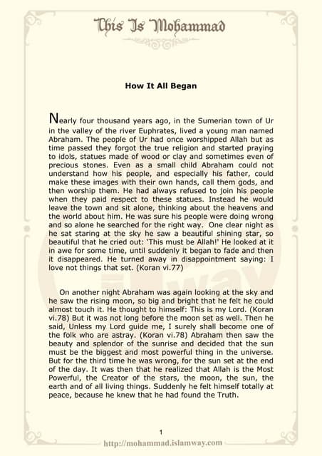 The Story of Prophet Nuh for Children | PPTX