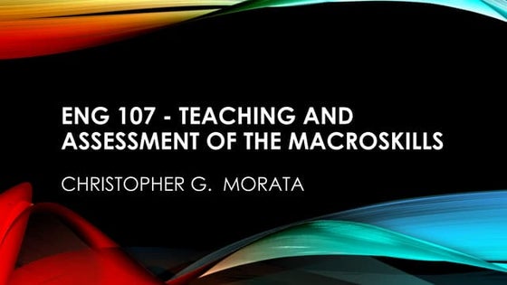 Approaches to language Assessment | PPT