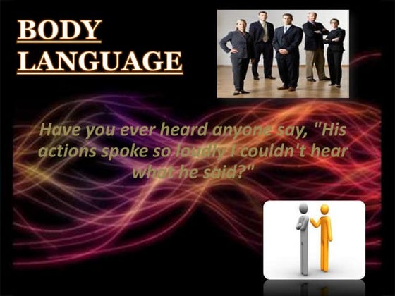 Body language in communication | PPTX