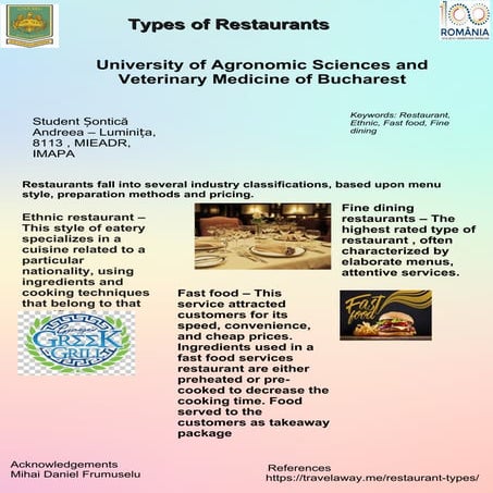 Types of restaurants | PPTX