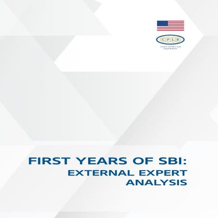 First years of SBI: external expert analysis | PDF
