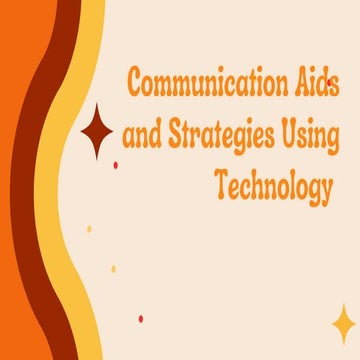 Communication AIds and Strategies Using Technology | PDF
