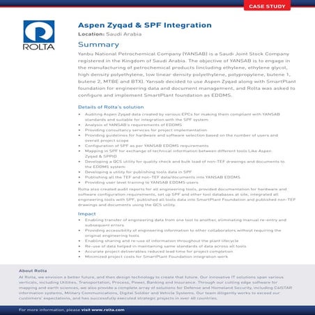 Smart plant foundation for YANSAB | PDF