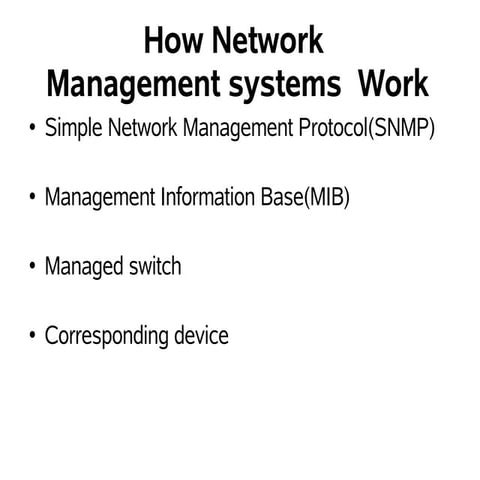 How Network Management Systems Work | PDF