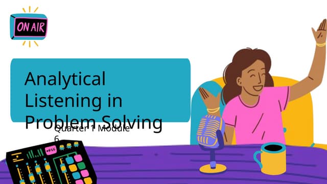 Analytical Listening in Problem Solving | PPTX