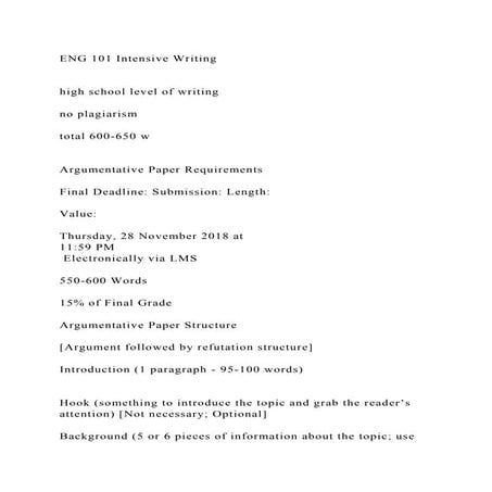 ENG 101 Intensive Writinghigh school level of writing no p.docx