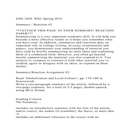 Summary Response | PPTX