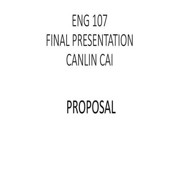Eng 107 canlin cai | PPTX