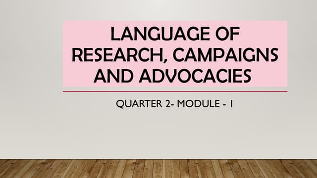 Lesson 5 writing a research title | PPTX