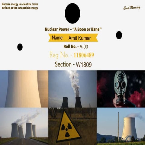 Nuclear power: boon or bane? | PPTX