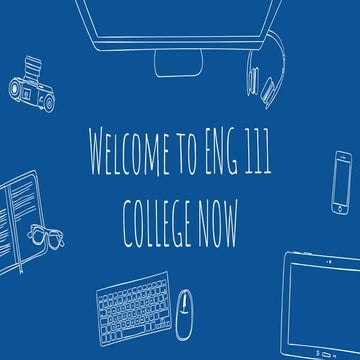 ENG 111 - College Now | PDF