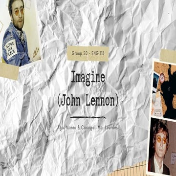 Imagine by John Lennon | PDF