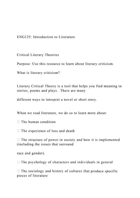 Literary analysis | PPSX