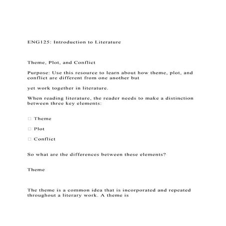 Elements of Creative Nonfiction: Plot | PPTX
