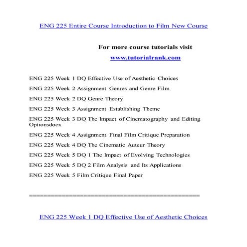 ENG 225 Inspiring Innovation/tutorialrank.com