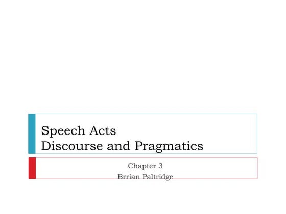 Types of speech act | PPT