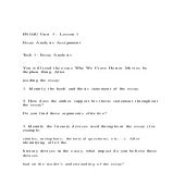 ENG4U Unit 3 – Lesson 1 Essay Analysis Assignment | DOCX
