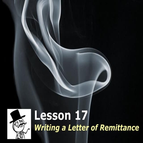 How to make a Remittance letter | PPT