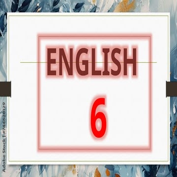 eng6 week 1-q4.pptx. English Grade 6 week 1. powerpoint presentation | PPTX