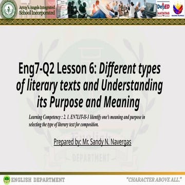 Eng7-Q2-Lesson 6 Part 2 POETRY and its ke elements | PPTX