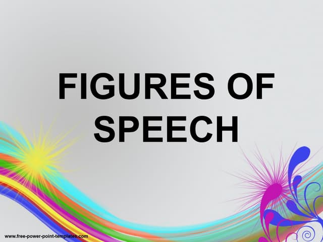 Types of figures of speech | PPTX