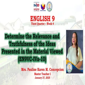 RELEVANCE-FINAL-PPT.determine the relevance and the truthfulnesspptx | PPTX