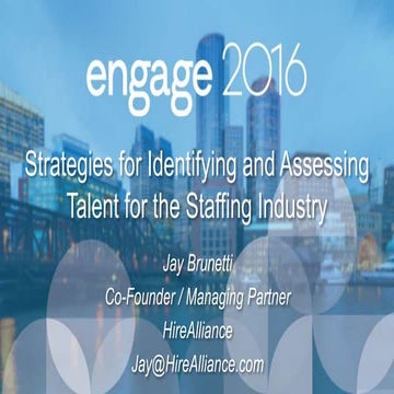 Strategies for Identifying and Assessing Talent for the Staffing ...