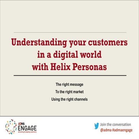 Understanding your customers in a digital world with Helix Personas | PDF