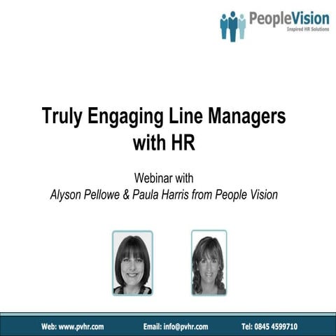 Truely Engagng Line Managers in Human Resources | PPTX