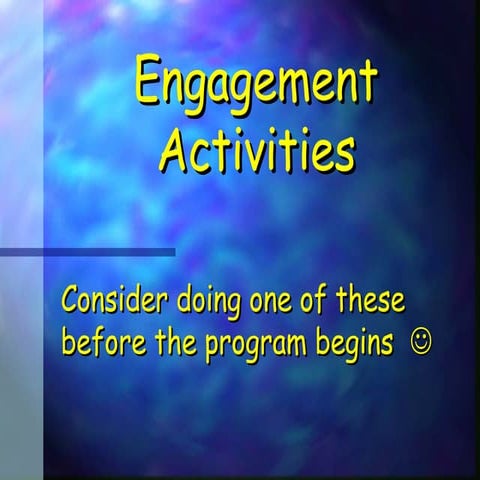 Engagement activities | PPT
