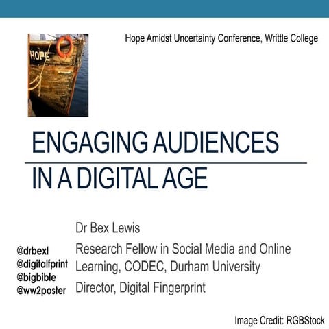 Engaging Audiences in the digital age | PPT