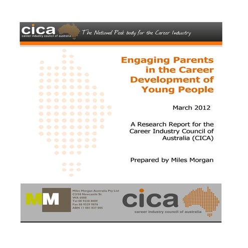 Engaging parents in the career development of young people | PDF