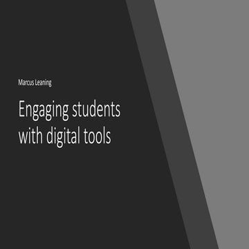 Engaging students with digital tools | PPTX
