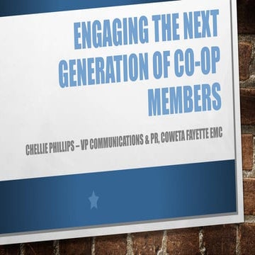 Engaging the next generation of co op members | PPTX