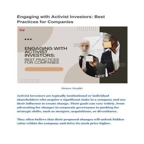Engaging with Activist Investors_ Best Practices for Companies.pdf