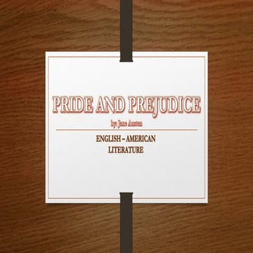 Pride and Prejudice | PPTX