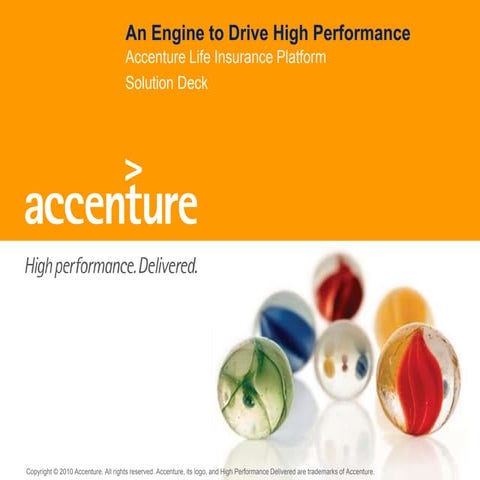 Accenture Life Insurance Platform Solution Deck | PPTX